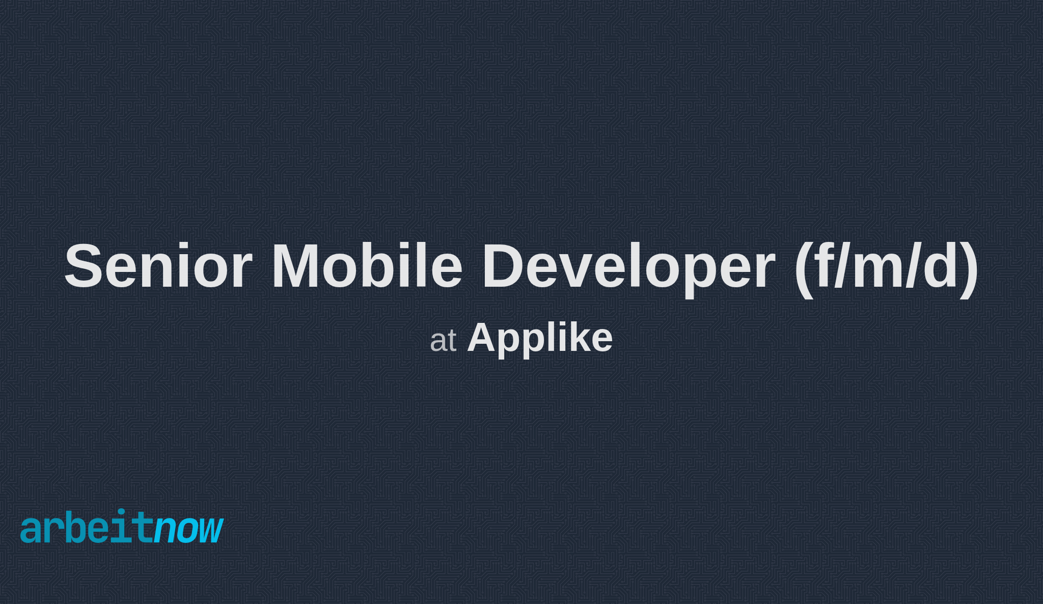 Senior Mobile Developer (f/m/d) job at Applike in Hamburg